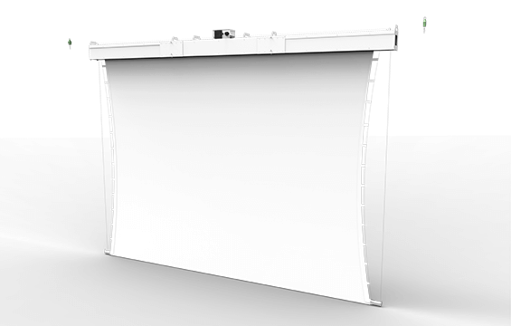 Grandmax Motorized Roll-up Tensioned Screen » Wave Electronics Systems